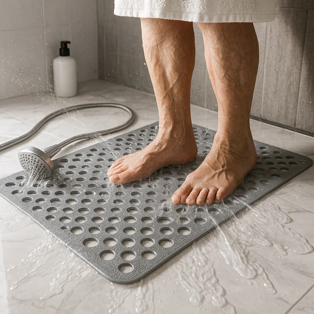 Non-Slip Shower Mats | Quick-Drain & Waterproof Floor Pads – Domisana